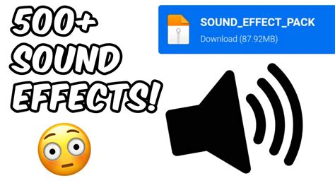 500+ FREE SOUND EFFECTS PACK | EASY DOWNLOAD | NO COPYRIGHT ( Good for ...