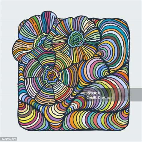 낙서 손으로 그린 꽃 추상적 인 배경입니다 잉크 스케치 텍스처 거친 해칭 드로잉 이미지 0명에 대한 스톡 벡터 아트 및 기타 이미지 0명 거친 건조한 Istock