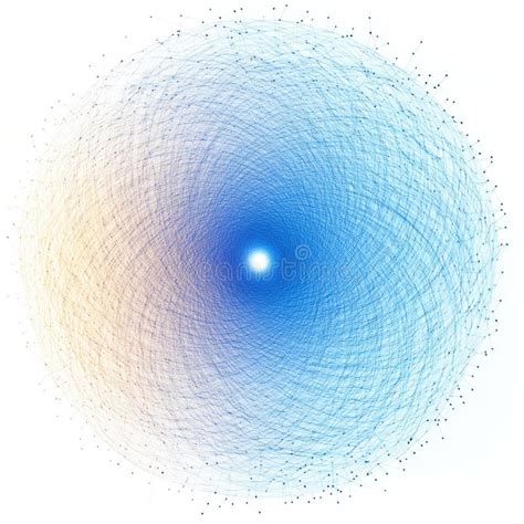 Gradient Neural Network Visualization On White Background Stock Illustration Illustration Of