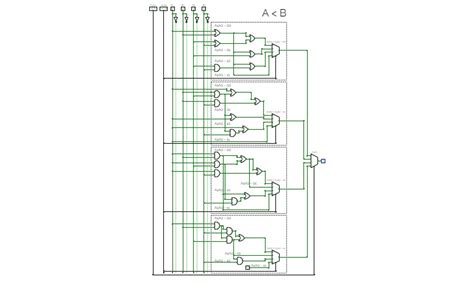 Circuitverse Lab3 Comparator Circuit With 2 Layer Multiplexer 41