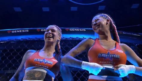Tv Viewers Stunned As Giggling Mma Fighters Flash Crowd Before Fight