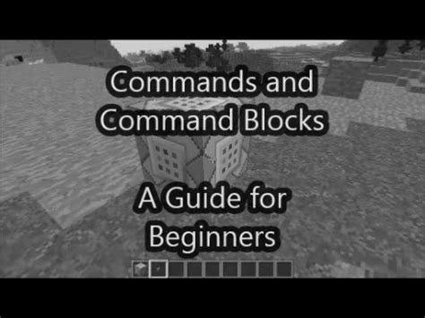 Minecraft Commands And Command Blocks A Guide For Beginners YouTube