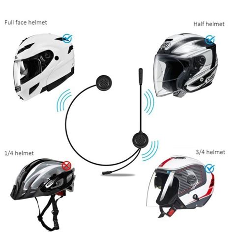 Jual Helmet Wireless Headphone Motorcycle Bluetooh Stereo Helm Communicator Headset Tempel Dalam