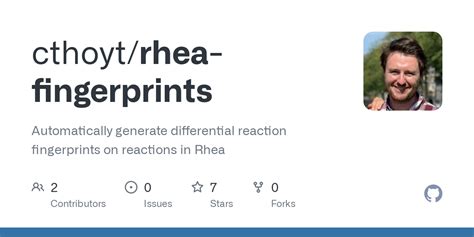 Github Cthoyt Rhea Fingerprints Automatically Generate Differential