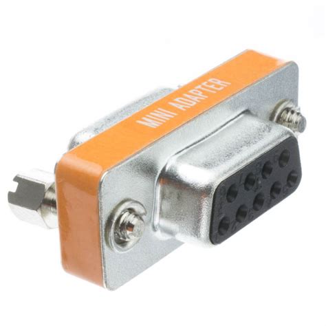 Mini Null Modem Adapter Db9 Female To Db9 Female