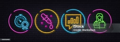 분석 채팅 화학 피펫 및 최상의 결과 최소 라인 아이콘 웹 응용 프로그램의 경우 벡터 인쇄 건강관리와 의술에 대한 스톡 벡터