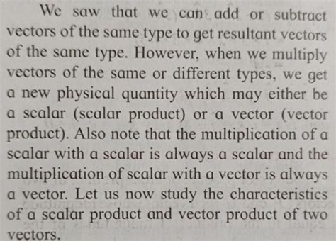 we saw that we can add or subtract vectors of the same type to get result