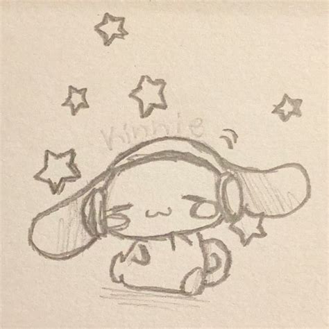 ̩̩͙ •̩̩͙˚cinnamoroll Art˚•̩̩͙ •̩̩͙˚＊ Rotulação Vintage Desenho De
