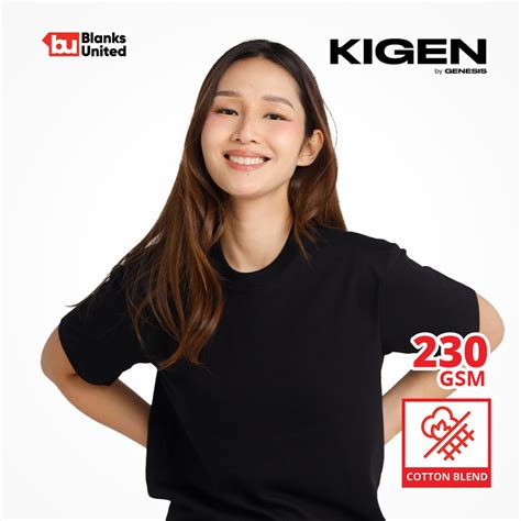 Kigen 7000 Unisex Heavy Poly Cotton Neutral Colors Regular Fit Xs 3xl Shopee Philippines
