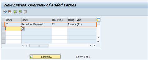 SAP SD Create Blocking Reason