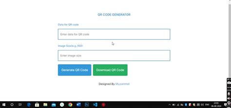 completed qr code generator project with react js muzammel ms posted