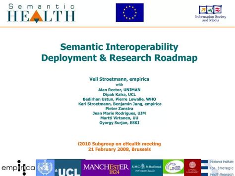 ppt semantic interoperability deployment and research roadmap