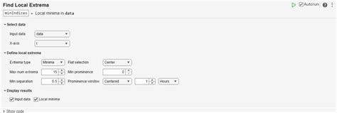 求局部极值 在实时编辑器中求局部最大值和局部最小值 Matlab