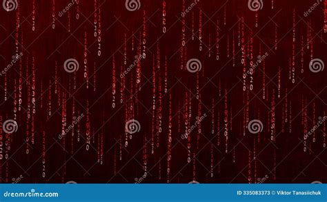 Matrix Digital Binary Code Moving Down High Tech Digital Binary Code In Matrix Style Stock