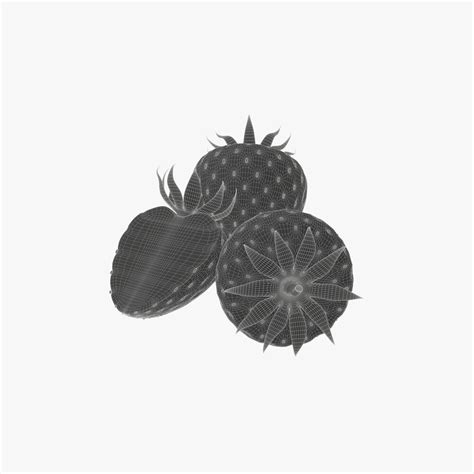 Strawberry Comp 3d Model Download Fruit On