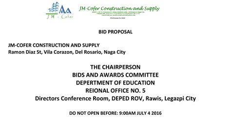 Free Printable Bid Proposal Templates Word PDF Excel