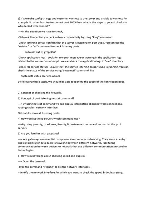 Linux Administrator Pdf Computer Network Port Computer Networking