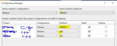 How To Set C Projects To Arm64 Configuration Microsoft Qanda