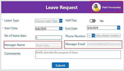 get selected user manager name by default in power apps