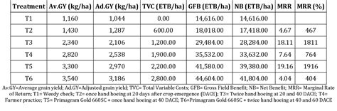 Table 3 From Effect Of Weed Control Methods On Weed Biomass And Grain Yield Of Maize Zea Mays L