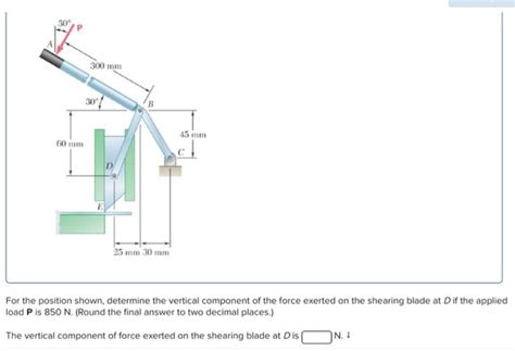Solved The Shear Shown Is Used To Cut And Trim Electronic