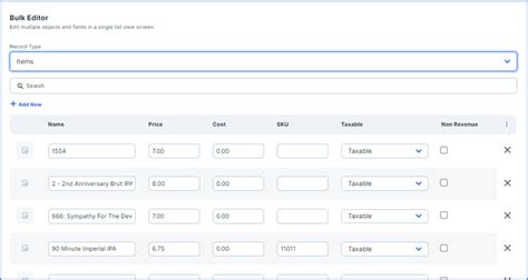 Bulk Editor Screen HCM Info