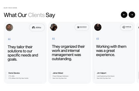 Testimonial Section Design Inspiration Unsection