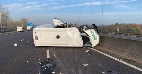 M1 Is Closed At J27 Northbound After Serious Collision Long Delays