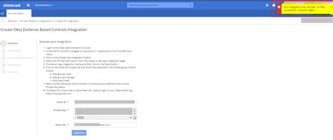 Error Your Integration Has Not Been Verified Successfully Please Try Again When Creating Okta