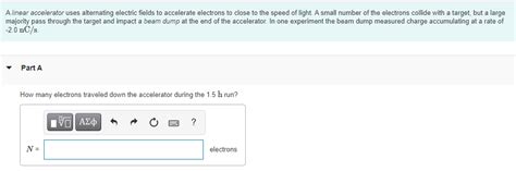 solved a linear accelerator uses alternating electric fields