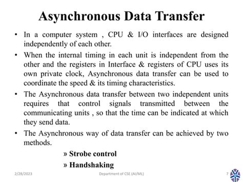 Cs304pccomputer Organization And Architecture Session 25 Asynchronous Data Transferpptx