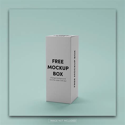 무료 상자 모 템플릿 프리미엄 Psd 파일