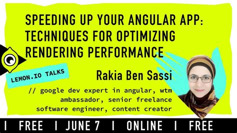 Speeding Up Your Angular App Techniques For Optimizing Rendering Performance Youtube