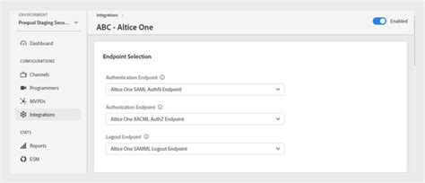 Tve Dashboard Integrations Adobe Pass