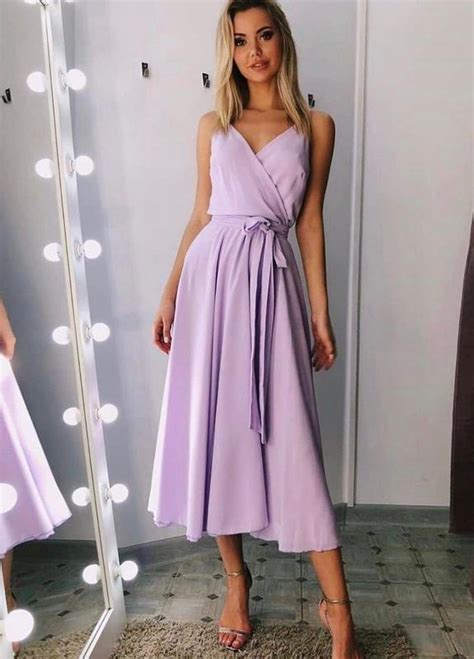 Ніжна бузкова сукня міді — ціна 720 грн у каталозі Сукні міді Купити