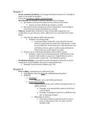 Econ Ch And FINAL Notes U Docx Chapter Great Economic Problem Is To