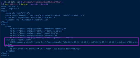 Hackthebox Alert