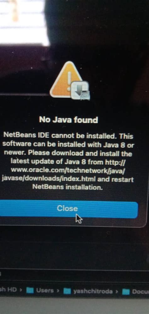 Error Installing Netbeans Apple Community