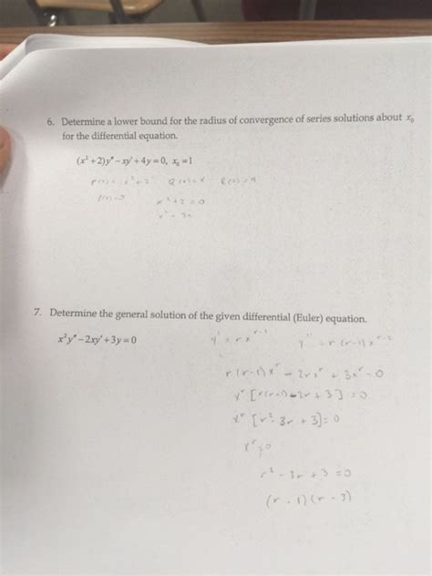 Solved Determine A Lower Bound For The Radius Of Convergence Chegg