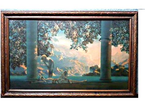 Maxfield Parrish Daybreak Print Period Frame 33 X 22 Circa 1920s Collectors Weekly