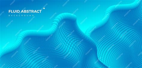 Premium Vector Fashion Sphere Combination Ripple Dynamic Blue Fluid