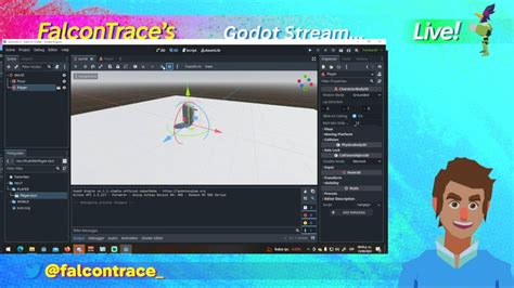 Godot Tutorial For Beginners User Interface And Making A Simple Character Controller Youtube