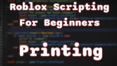 Roblox Scripting Tutorial Beginner To Pro Studio Interface And Printing YouTube
