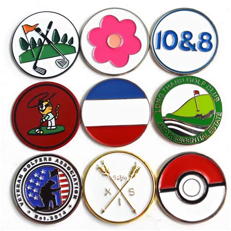 Cheap Custom Magnetic Print Dome Marker Golf Epoxy Ball Marker With Golf Divot Tool Buy