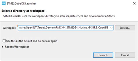 Manualdemosnucleog431rbcubeide Openblt Bootloader