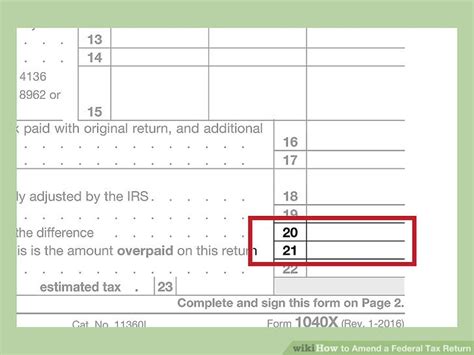 How To Amend A Federal Tax Return With Pictures WikiHow