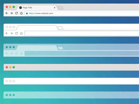 Chrome Browser And Toolbar Styles Freebie Download Sketch Resource
