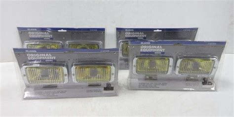 4 Sets Of Halogen Auxiliary Fog Lights Includes 2 Chrome Lights