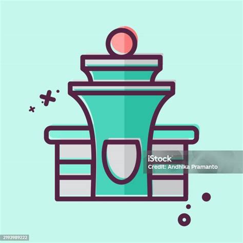 아이콘 컨트롤 타워 여행 기호와 관련이 있습니다 Mbe 스타일 디자인 편집 가능 교통에 대한 스톡 벡터 아트 및 기타 이미지