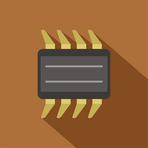 CPU Icon Flat Style Vector Art At Vecteezy